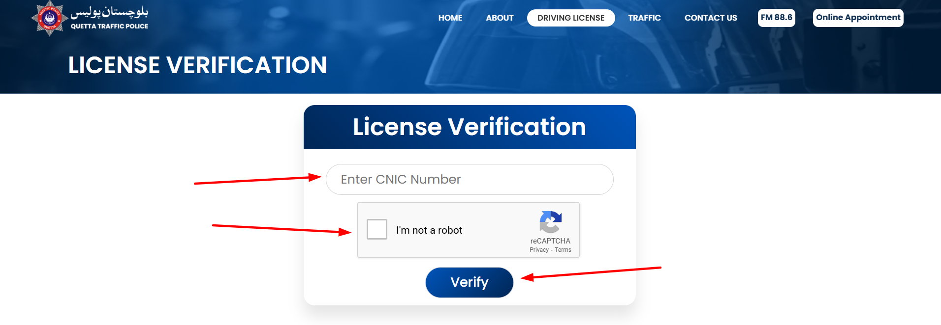 Verify Your Driving License Online | DLIMS Balochistan