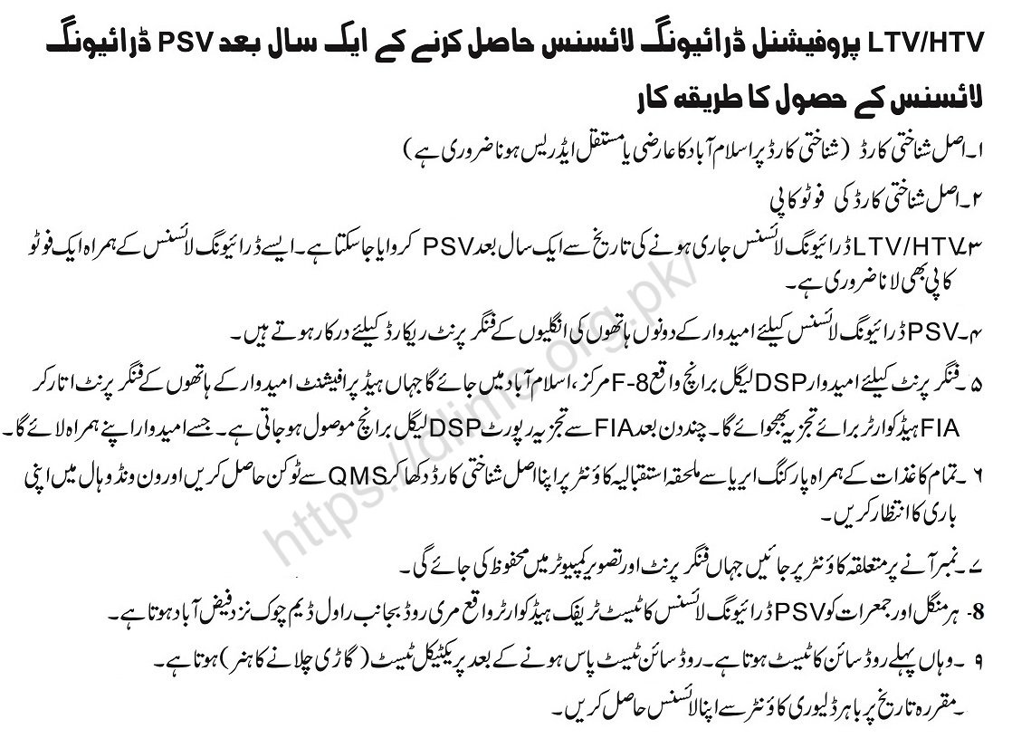 DLIMS License Verification Islamabad Traffic Police